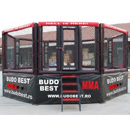 Cușcă MMA cu platformă, formă octogonală - Market Sport